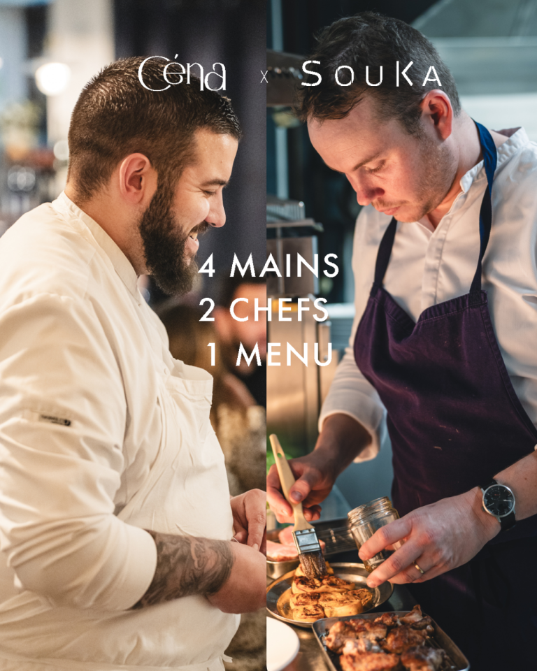 CÉNA x SOUKA : Découvrez le menu à 4 mains - Tandem